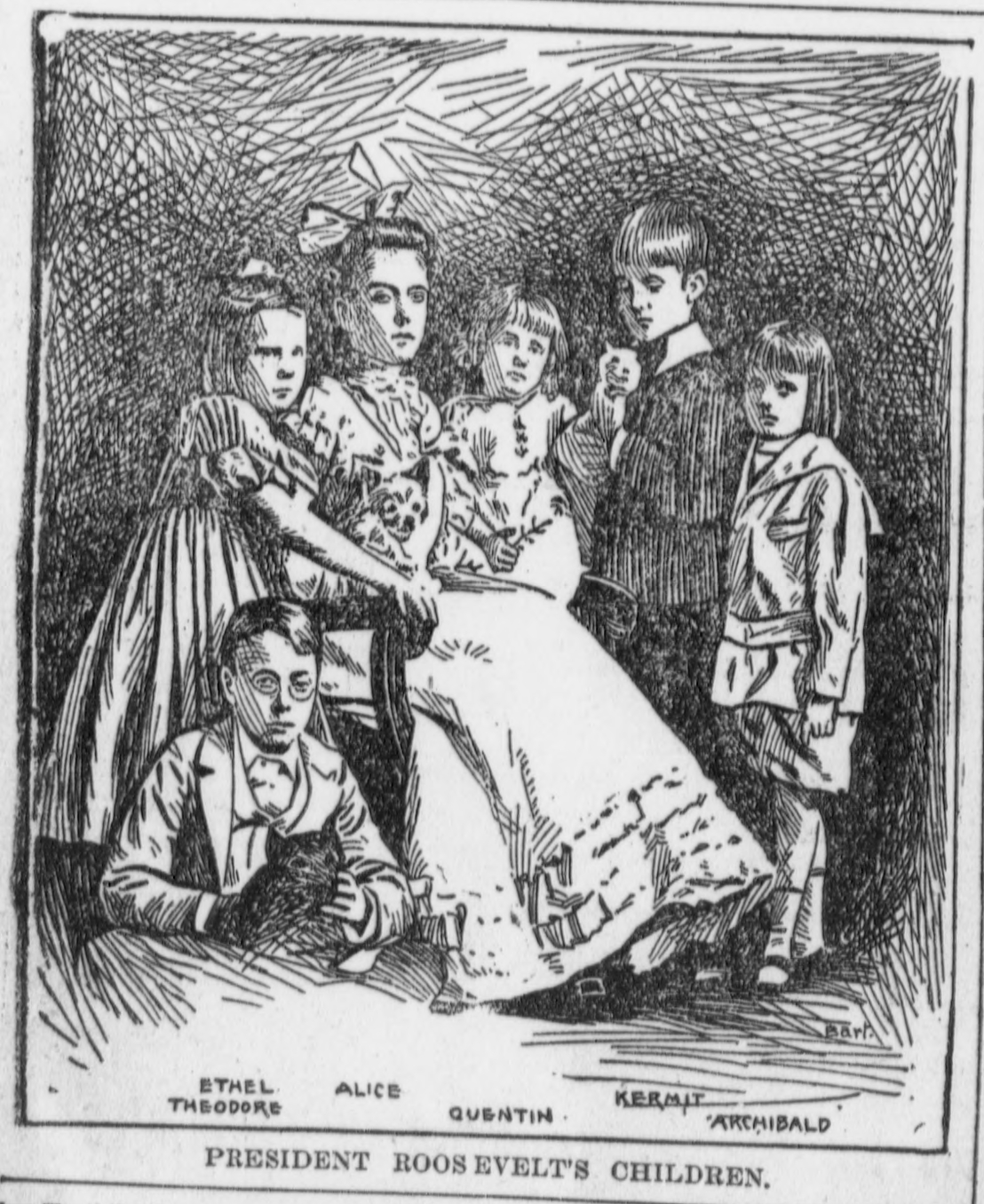 roosevelts-children-1901 – Roger Sherman house