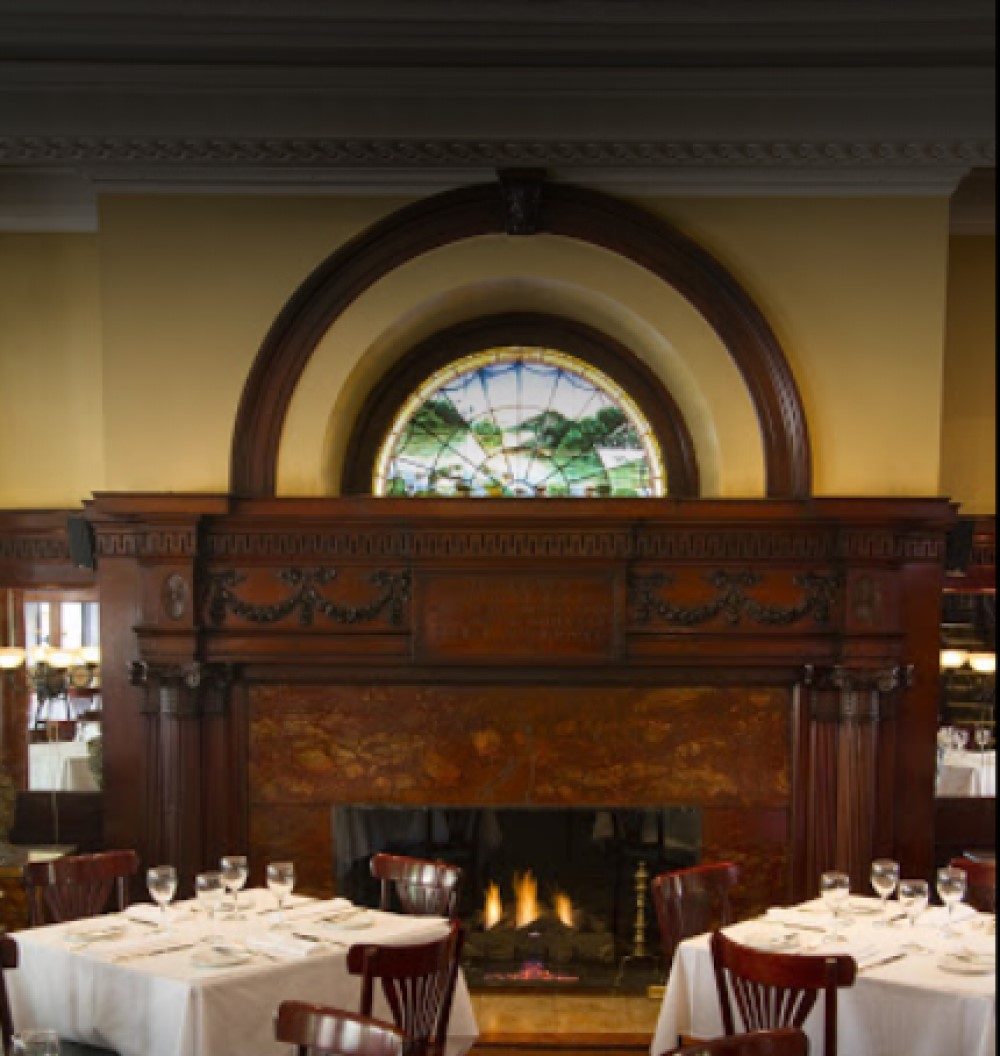 yellow-fireplace – Roger Sherman house